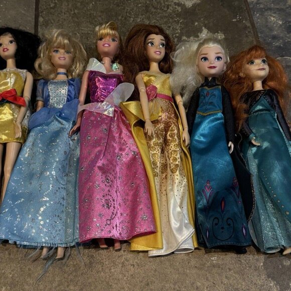 Disney | Toys | Disney Princess Dolls 6 Elsa Anna Snow White Belle ...